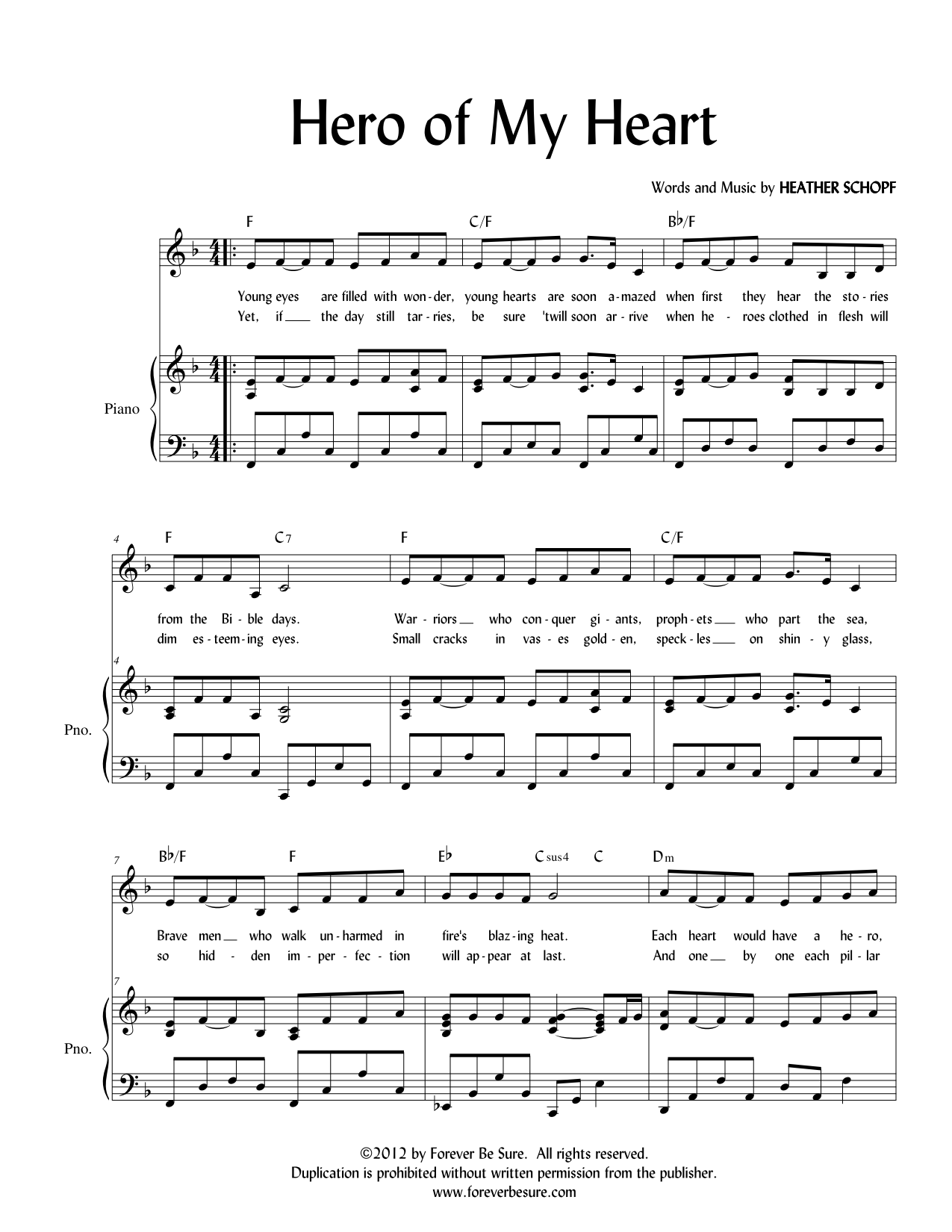 Hero of My Heart (chorus) | Forever Be Sure